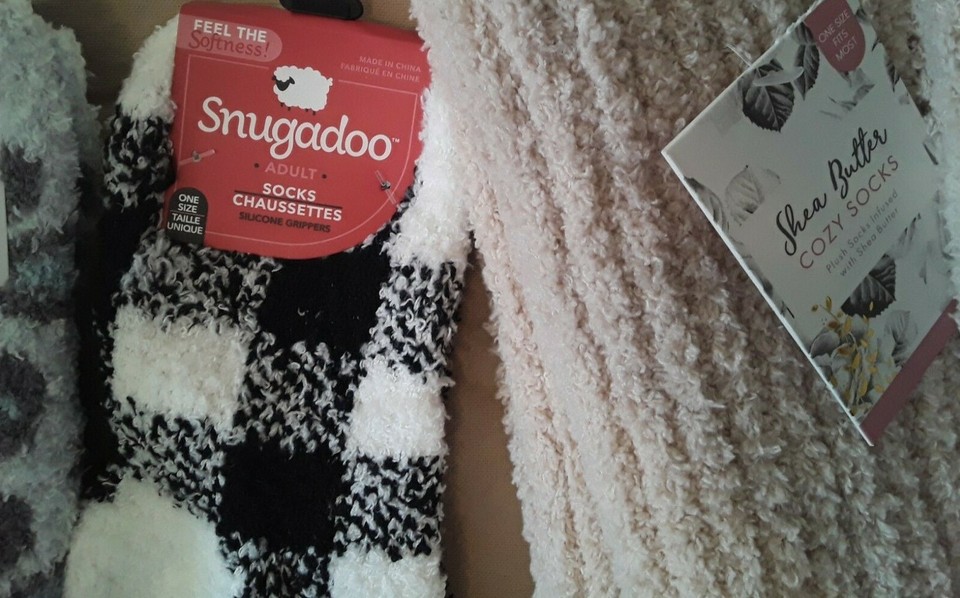 Lounge Socks Lot Grippers Shea Butter One Sz Fits Most Summer & Rose ...