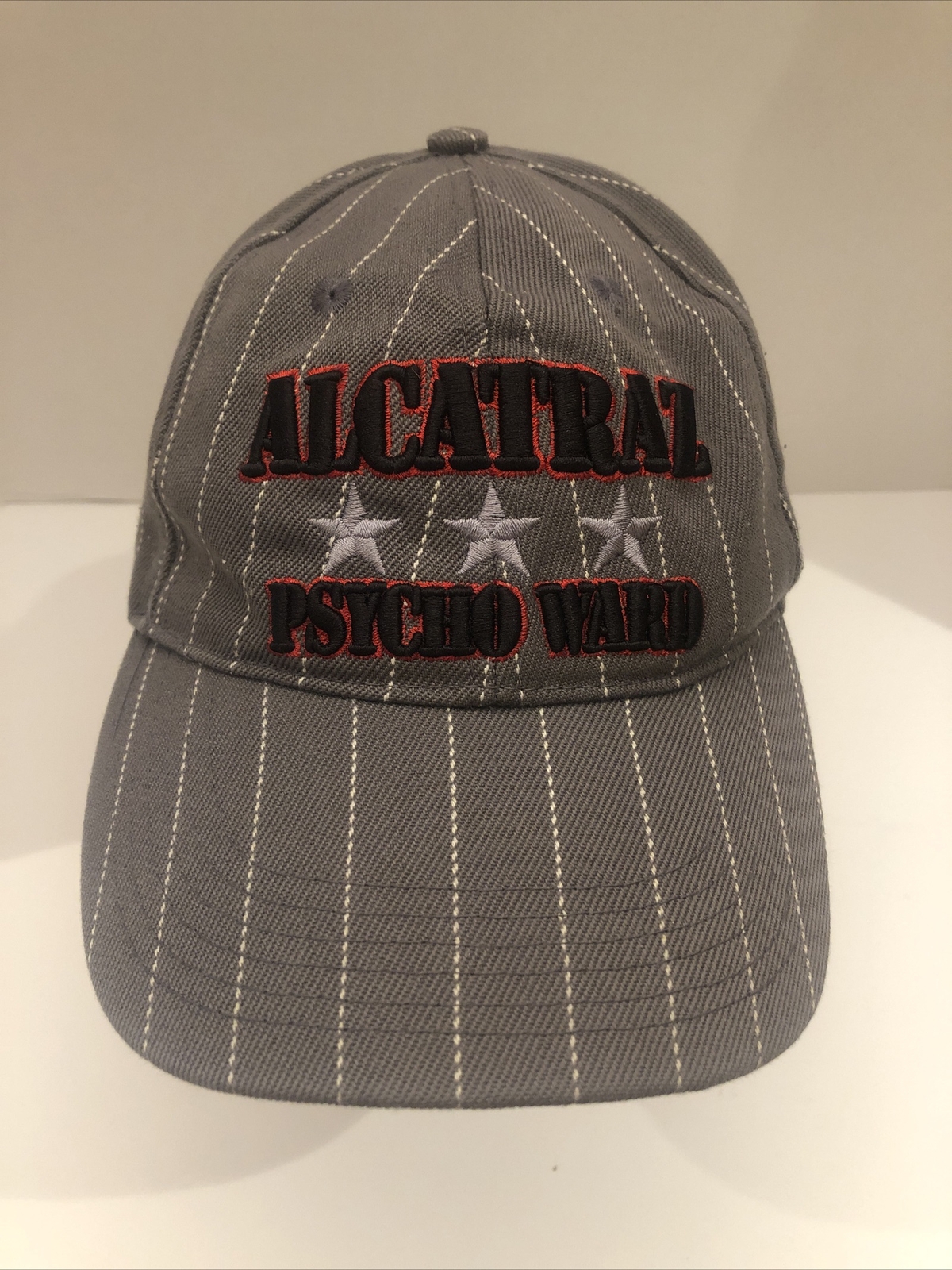 ALCATRAZ Psycho Ward Outpatient Gray multicolored Hat~Cap Adjustable | eBay