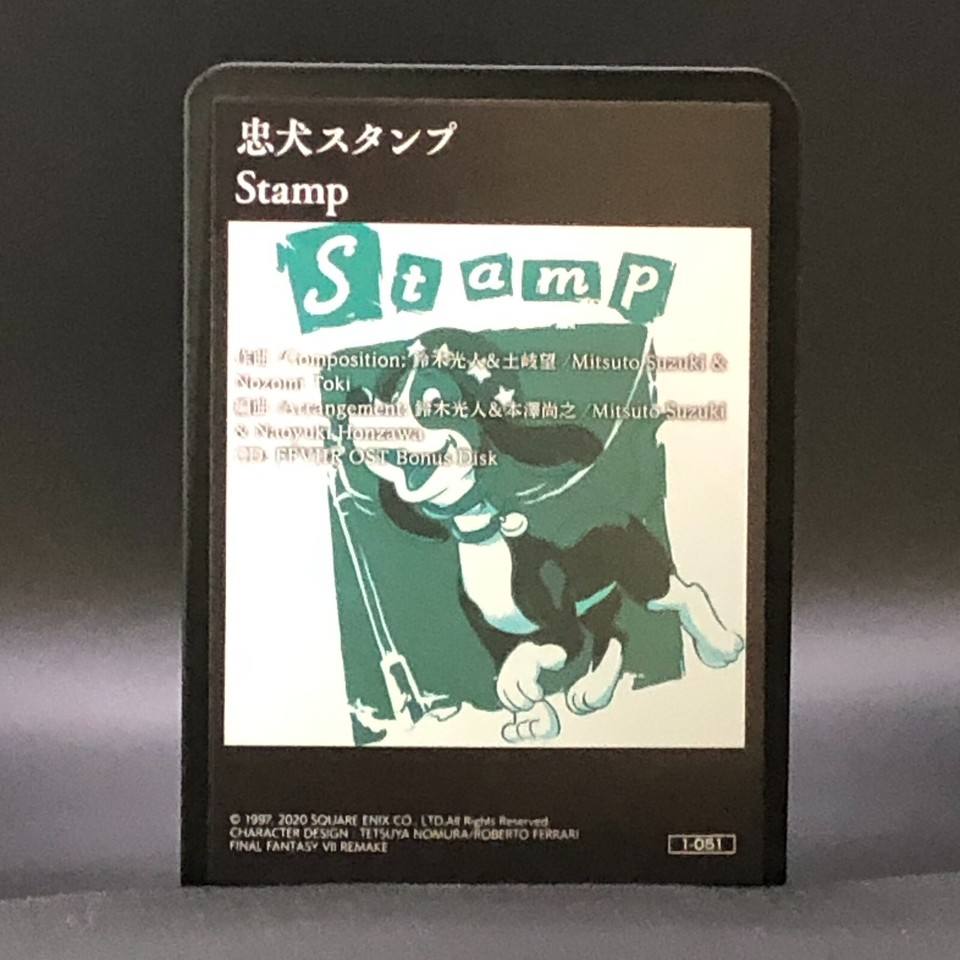 Stamp Final Fantasy VII Card TCG Japanese SQUARE ENIX #1-051 | eBay