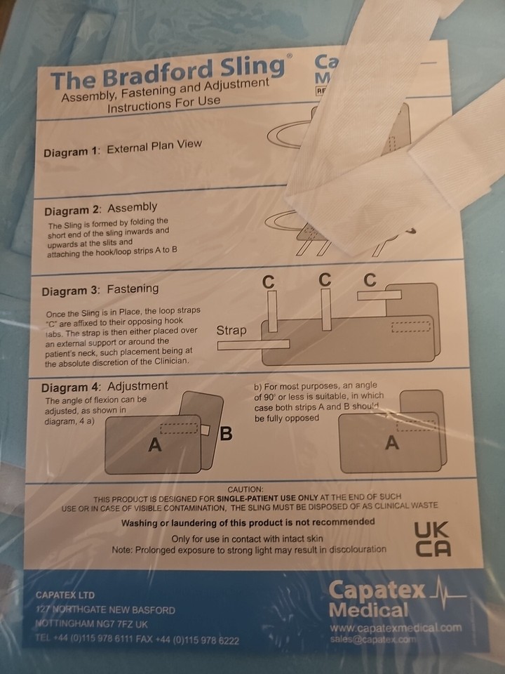 Capatex medical The Bradford Sling | eBay UK