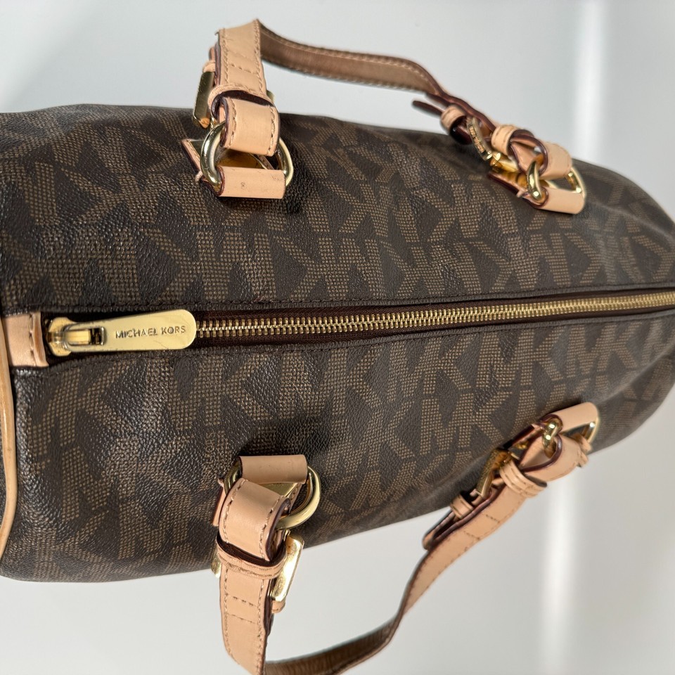 Michael Michael Kors Grayson Signature Coated Canvas and Leather ...