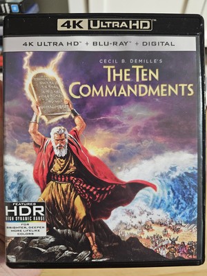 3 DISC - The Ten Commandments 4K Ultra HD + Blu-ray HDR | eBay Australia