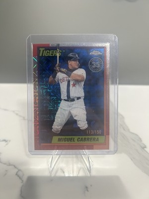 2025 Topps Update Chrome #U90C-97 Miguel Cabrera BLUE MOJO Silver Pack ...