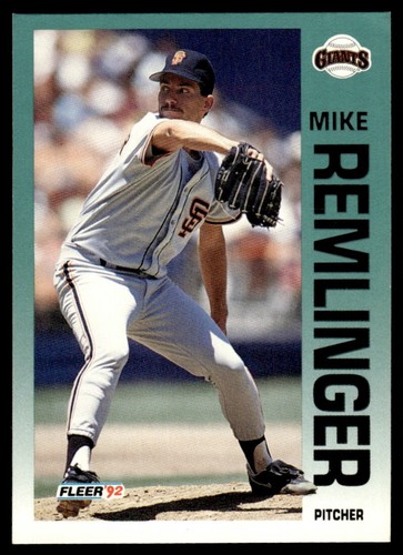 1992 Fleer #646 Mike Remlinger San Francisco Giants | eBay