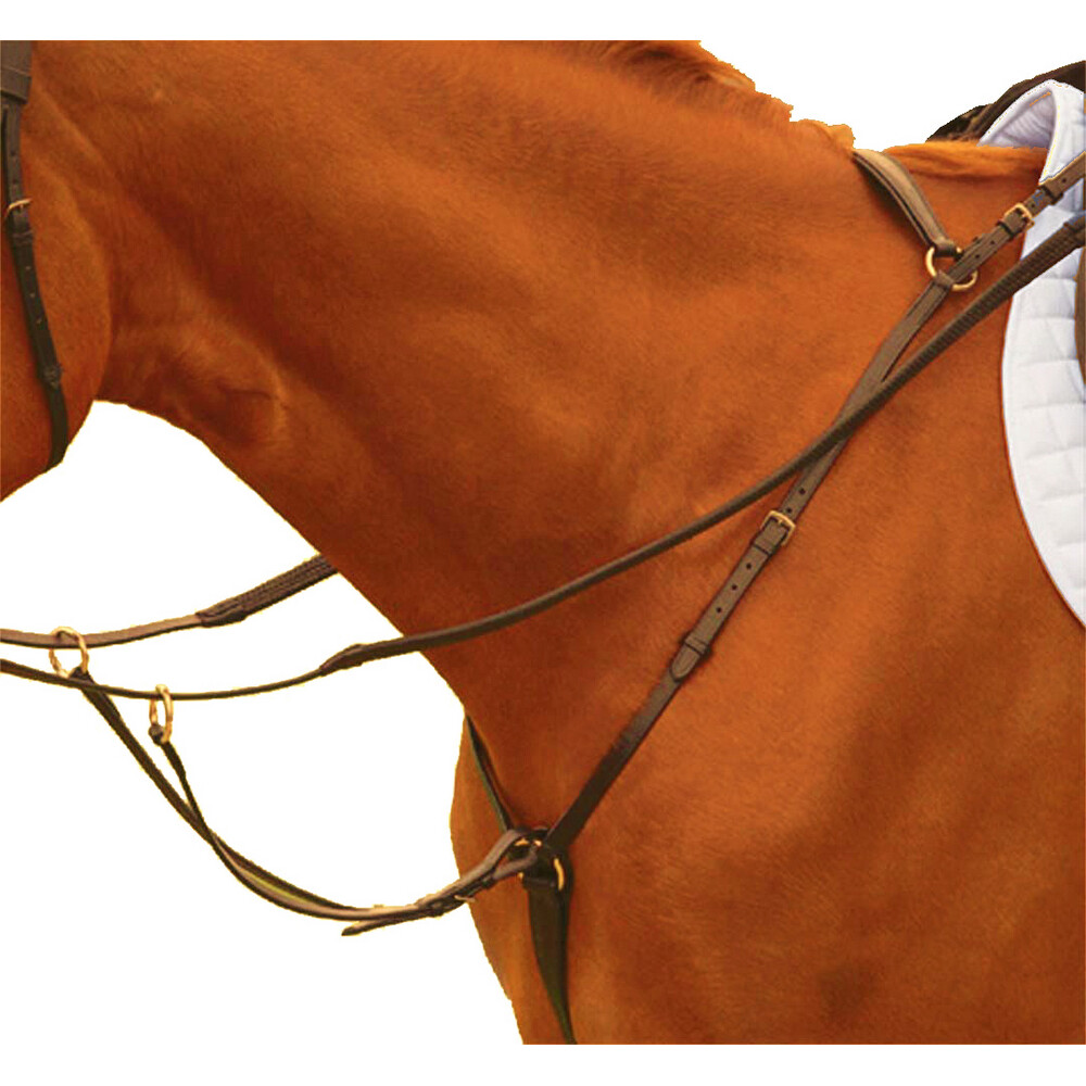 COLLEGIATE ENGLISH LEATHER HUNTER HUNTING BREASTPLATE MARTINGALE ...