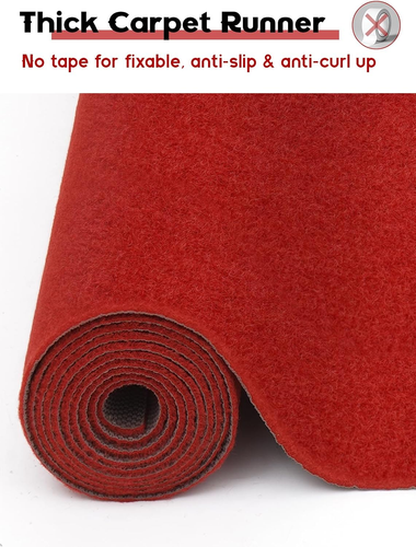 Red Carpet Runner for Party 3 X 10 Ft Dark Red Burgundy Extra Thick Non ...