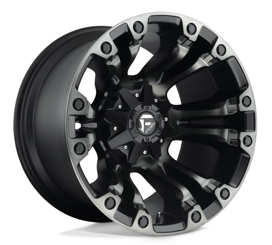 FUEL Vapor D851 18X9 6X135/6X139.7 Offset 1 Matte Black w/Gray Tint ...