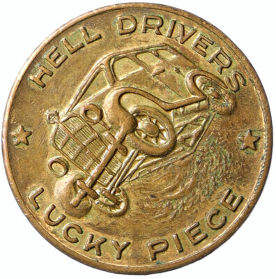 1930s UNITED STATES US LUCKY TETER Stunt CAR DAREDEVIL Luck Medal Token ...
