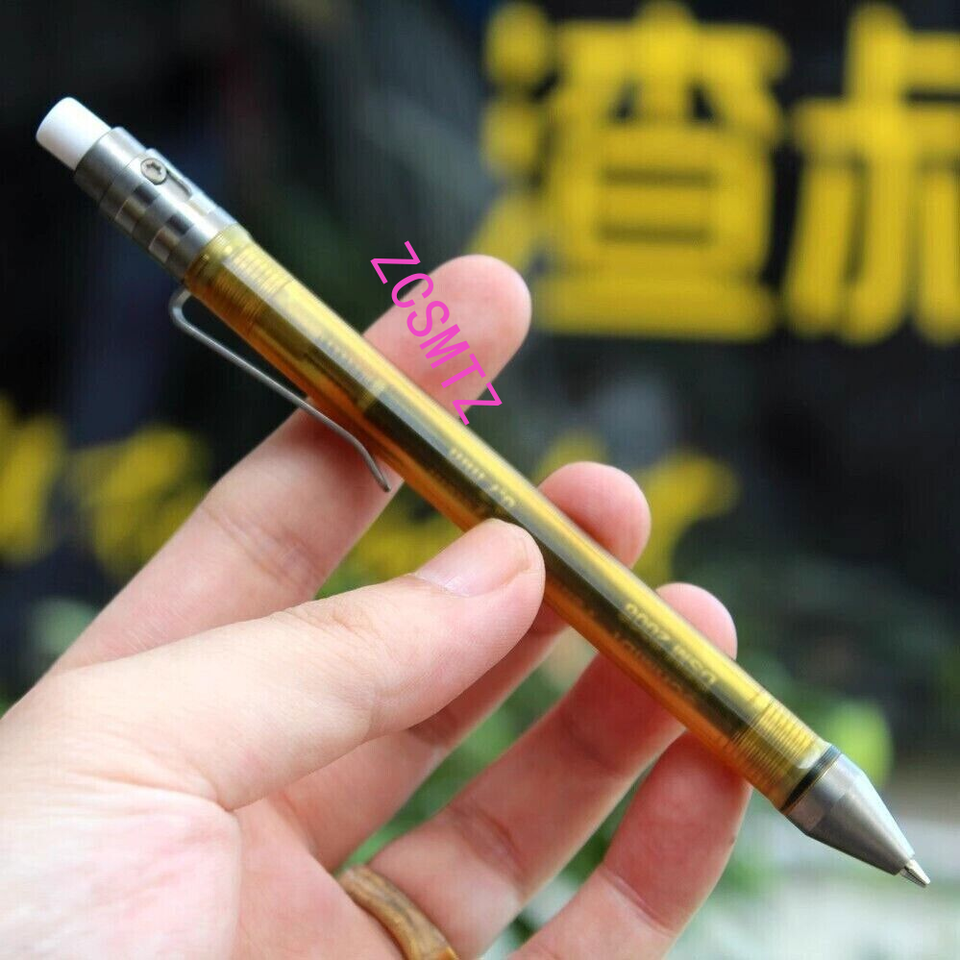 EDC Titanium PEI Automatic Pencil Push-On Student Drawing Pencil Office ...