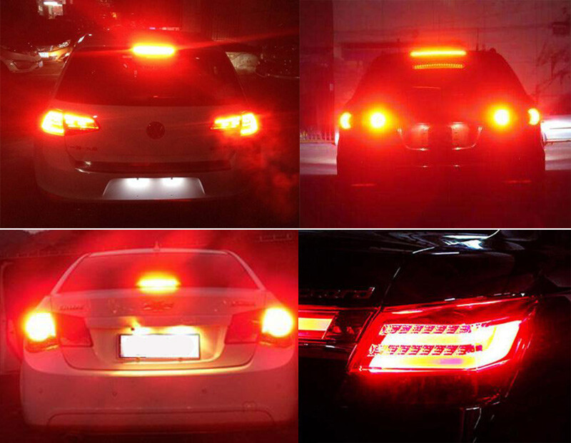 3157 Switchback LED Bulb 28W Dual Color Red White Brake Parking DRL LED ...