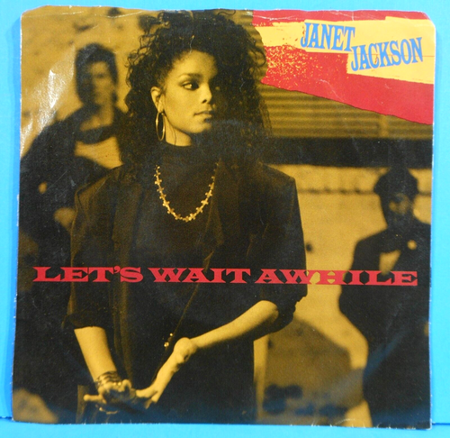 JANET JACKSON LET'S WAIT AWHILE ~ PRETTY BOY 7" 1987 GREAT CONDITION ...