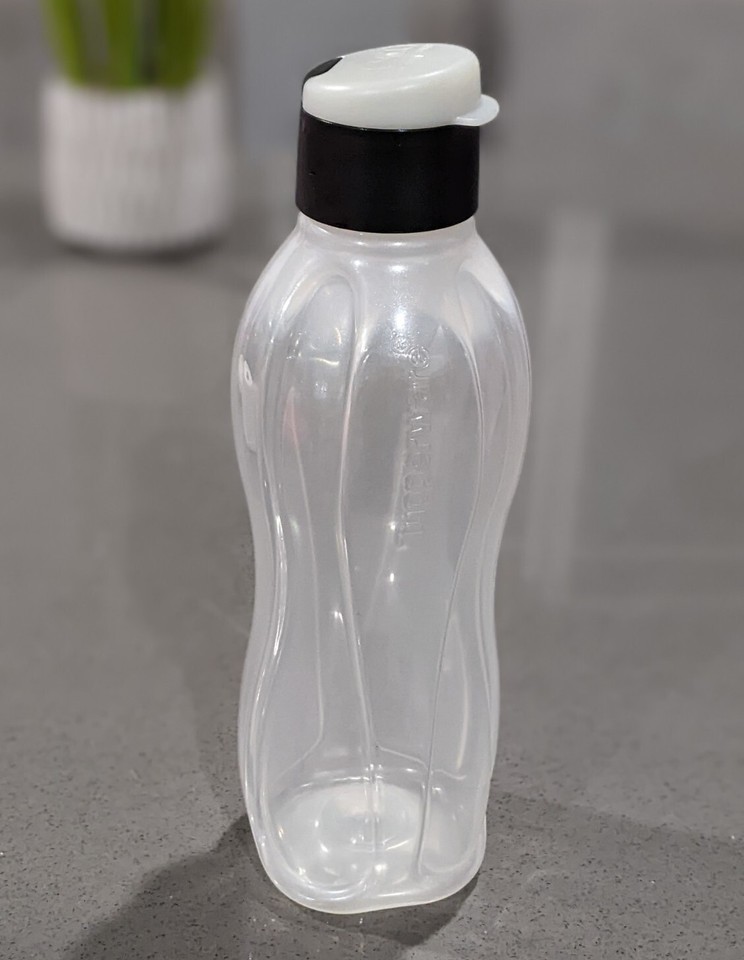 Tupperware 1 Liter Eco water Bottle w/ Flip Top White w/Glitter. | eBay