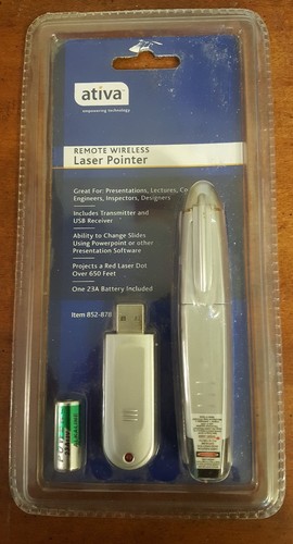Ativa Remote Wireless Laser Pointer Great For Presentations with ...