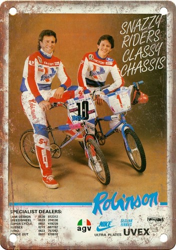Robinson BMX Vintage Photo Reproduction Metal Sign B576 | eBay