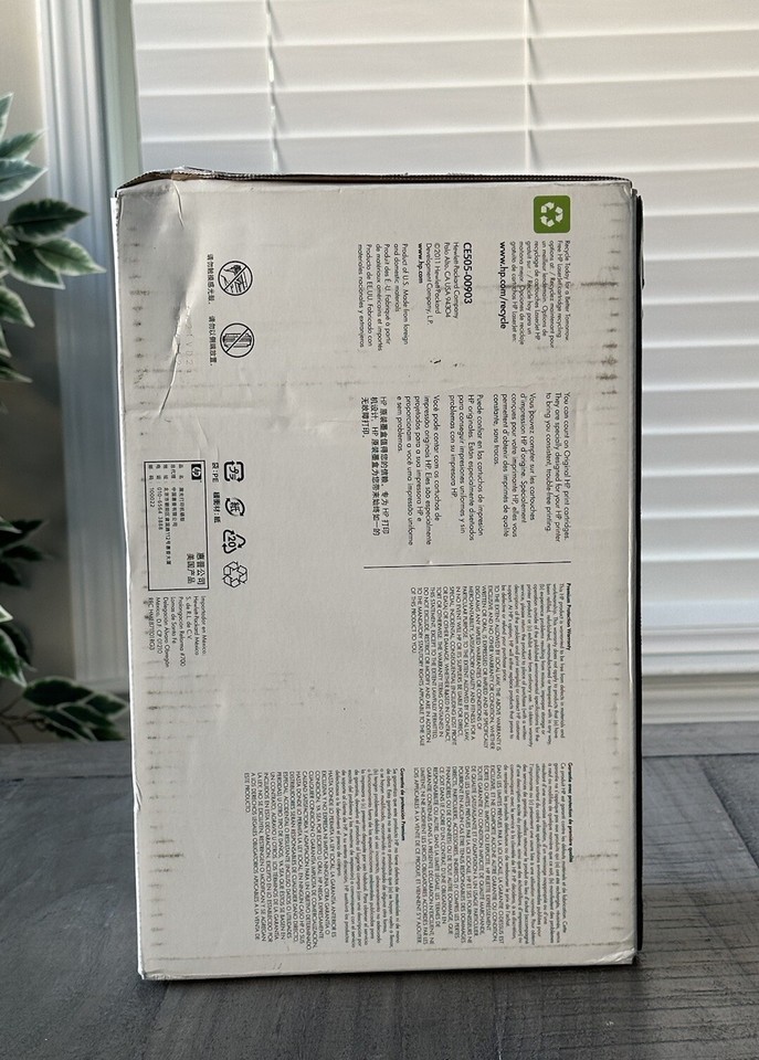 Original HP 05X High Yield Black LaserJet Toner Cartridge, CE505X For ...