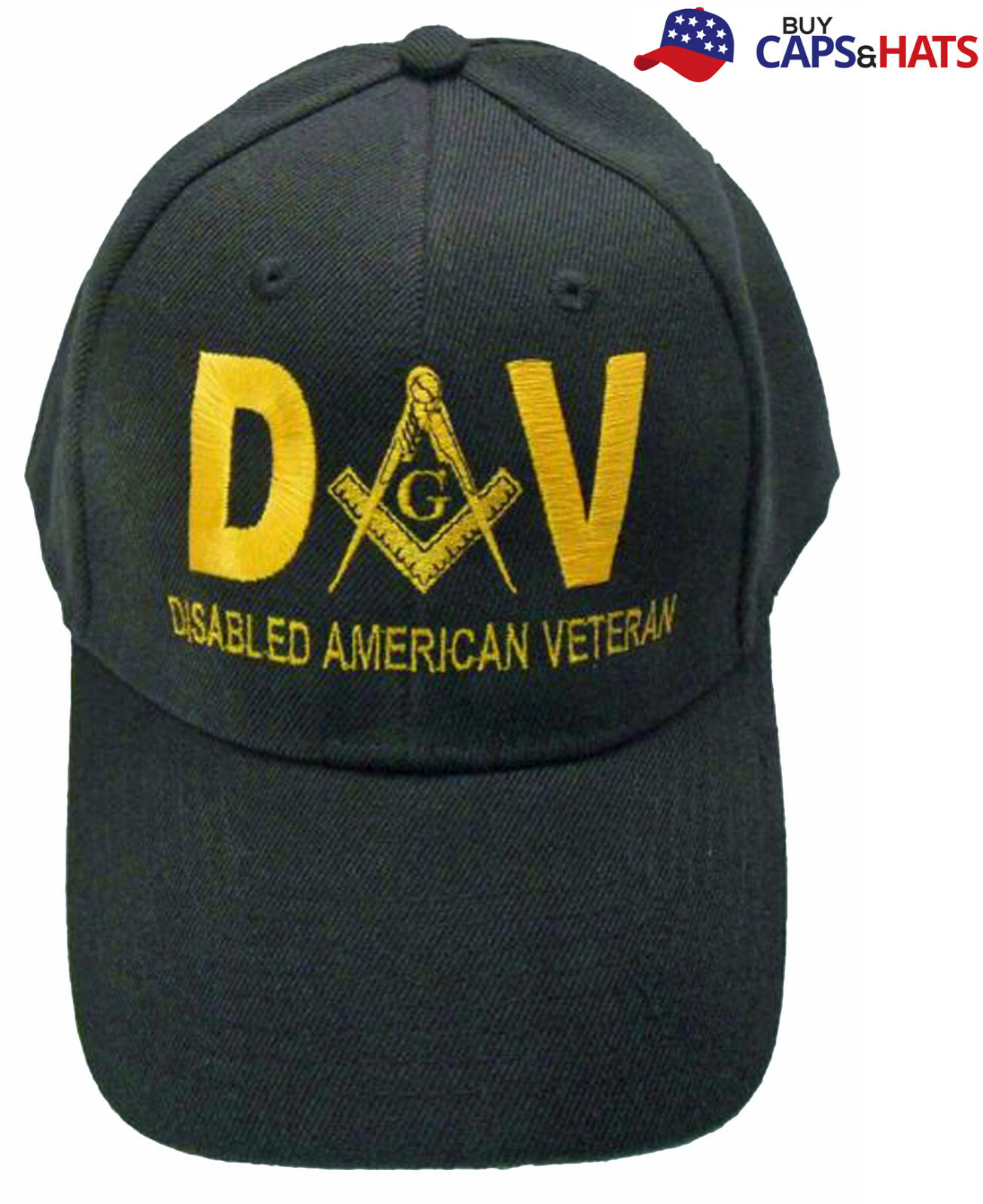 Mason DAV Baseball Cap Freemasons Black Masonic Hat Masons, Compass and ...