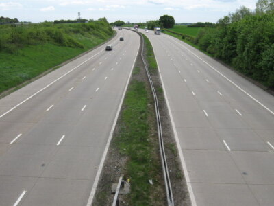 Photo 6x4 M20 Motorway to Ashford Lenham Forstal The motorway heads ...