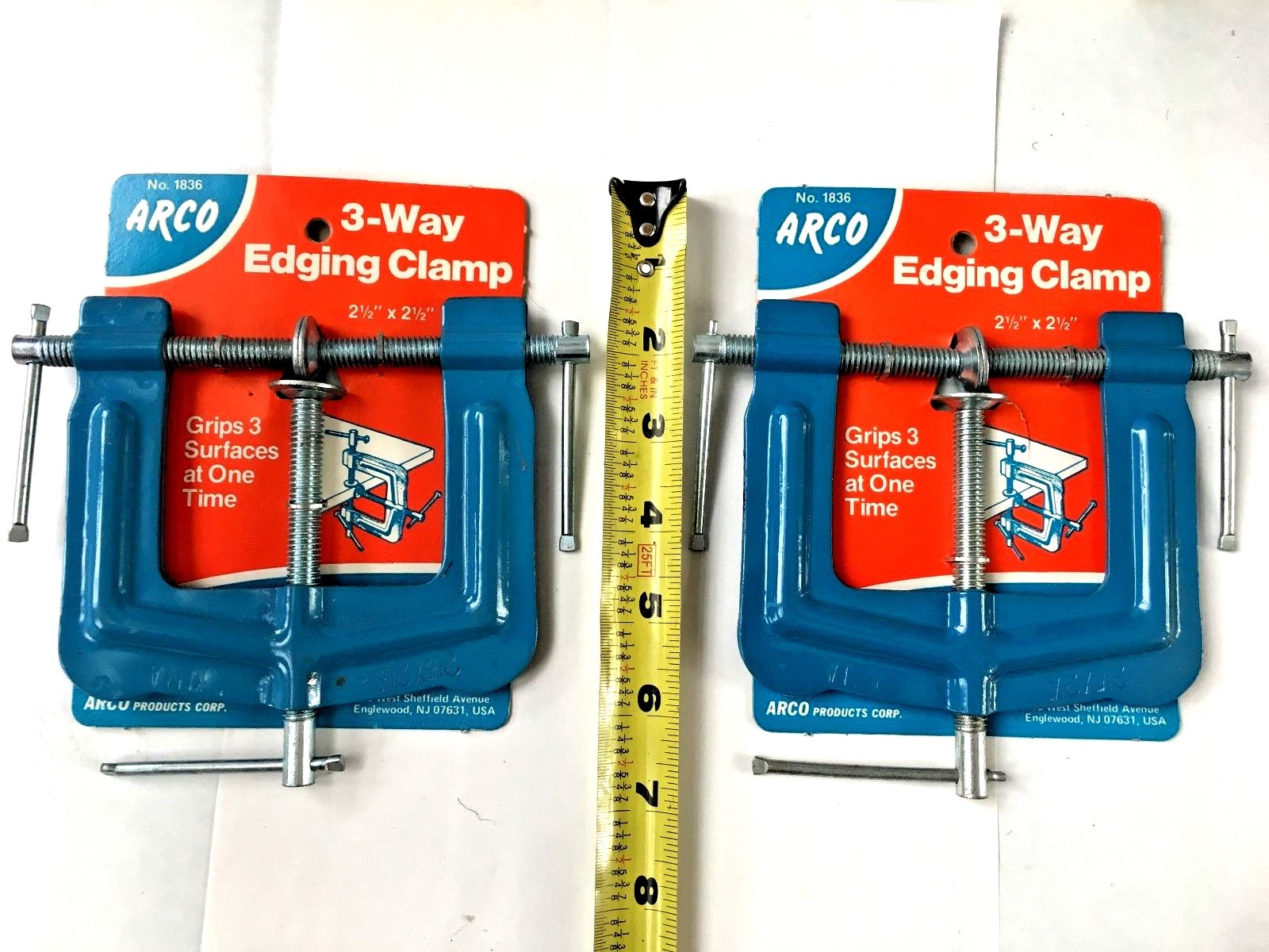 1 SET 3 WAY EDGING CLAMPS 2 1/2" x 2 1/2" NEW | eBay