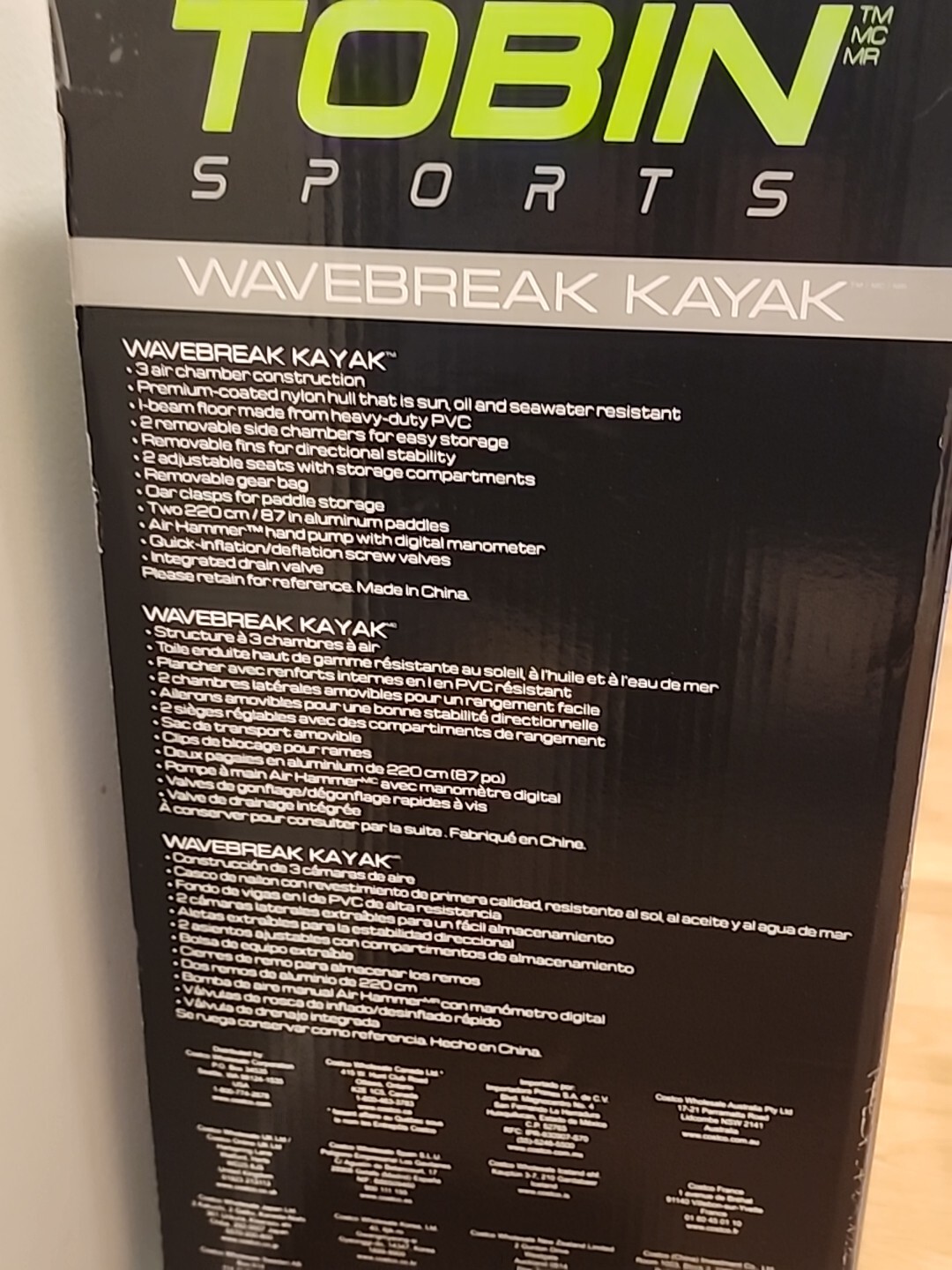 Tobin Sports Wavebreak Inflatable 2-person Kayak 821808047925 | eBay
