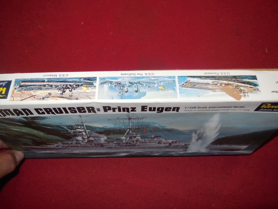 Revell WWII Battleship German Cruiser Prinz Eugen 1/720 scale model kit ...