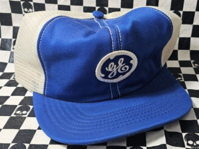 Vintage GE General Electric Mesh Baseball Trucker Cap Hat Snapback One ...