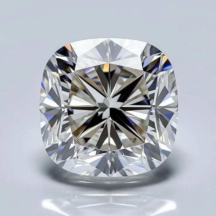 3 CT Cushion Cut Loose Lab Grown Diamond Certified Natural D Color VVS1 ...
