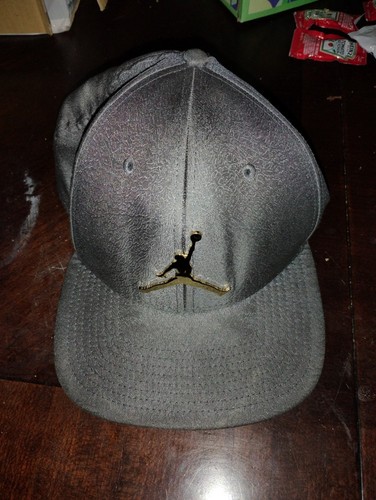 Air Jordan Hat Men Cool Gray Embroidered Logo Jumpman Snap Back Cap | eBay