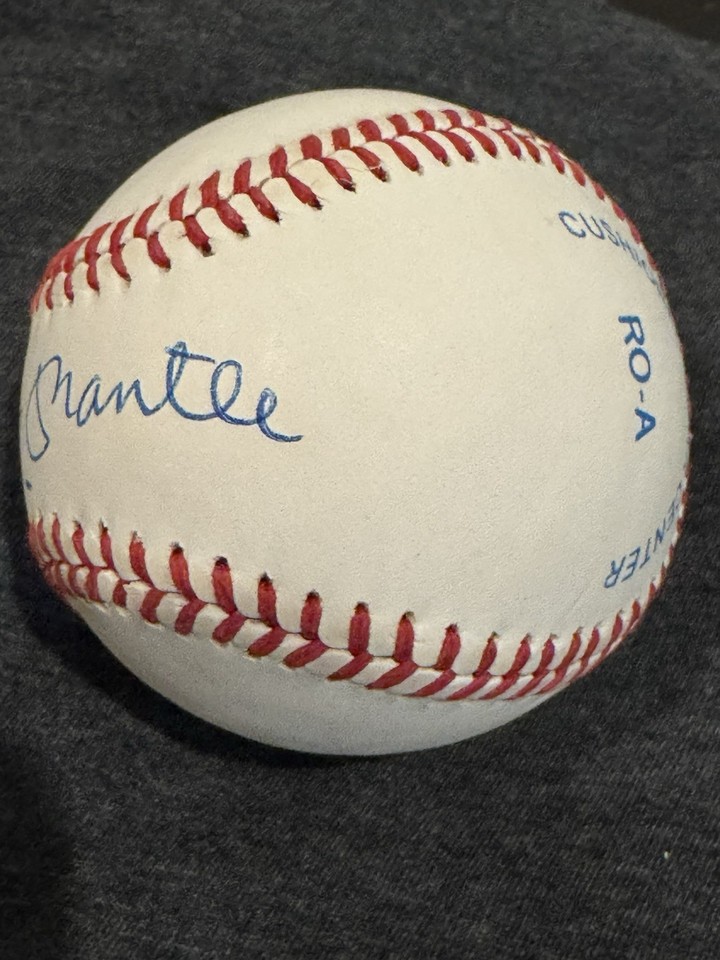 Mickey Mantle Signed Bobby Brown Baseball Yankees PSA/DNA LOA | eBay