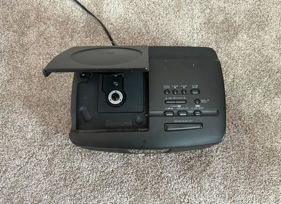 Sony AM/FM/CD/Alarm Clock Radio Black Model ICF-CD810 | eBay