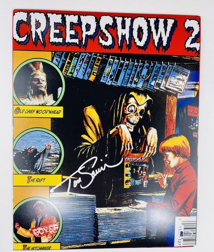TOM SAVINI SIGNED 11X14 THE CREEP PHOTO CREEPSHOW HORROR AUTOGRAPH BAS ...
