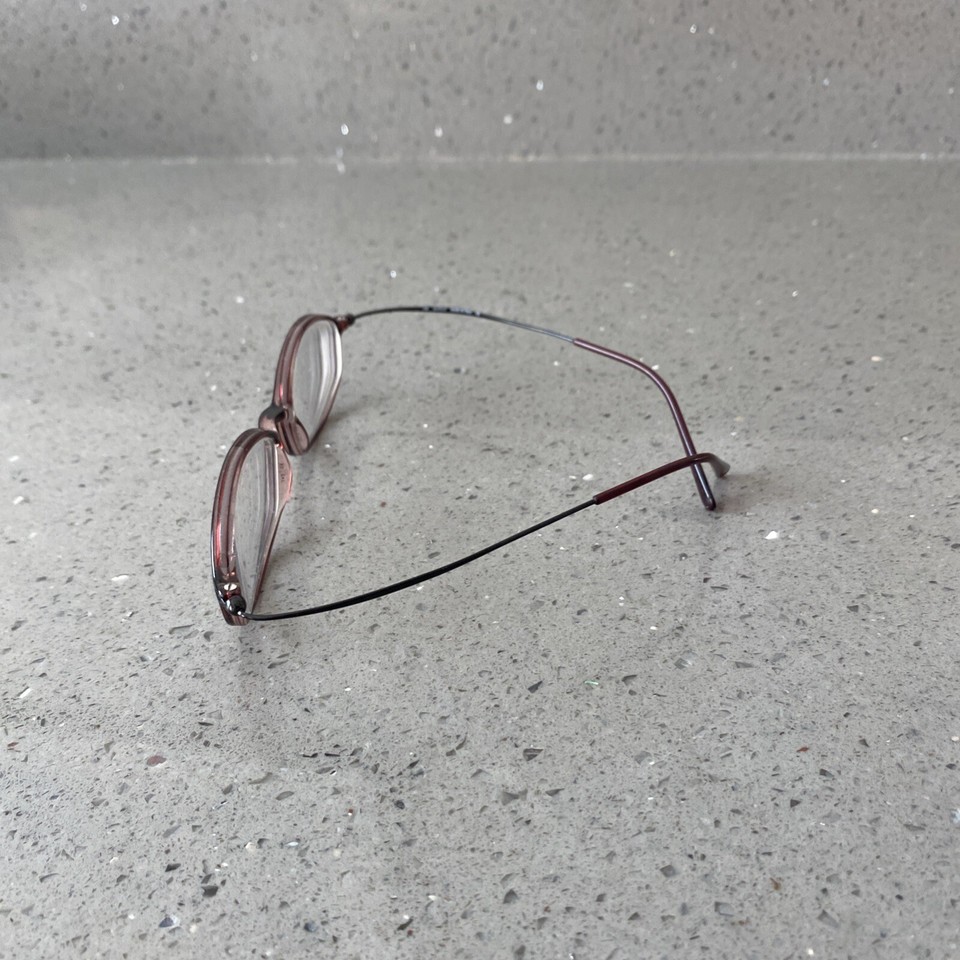 SAFILO SAF 5001 E13 47 15 135 Eyeglass Frames Made in Italy Red Brown ...