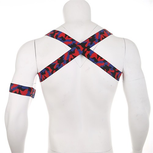 Men's Camo Body Chest Harness Clubwear Muscle Costume Strap Dress Belt ...