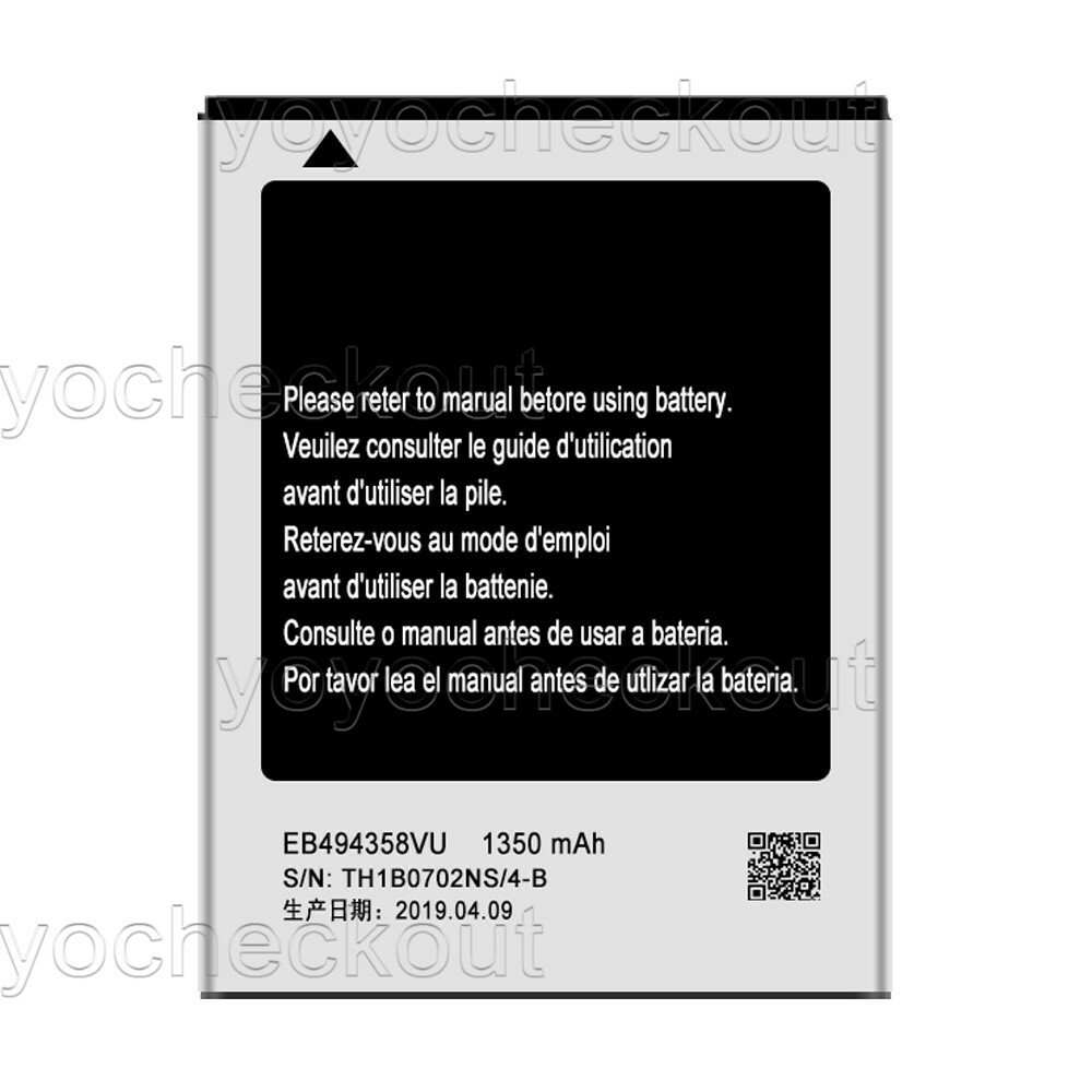 For Samsung Galaxy Fit S5670 Replacement Battery EB494358VU Tool | eBay