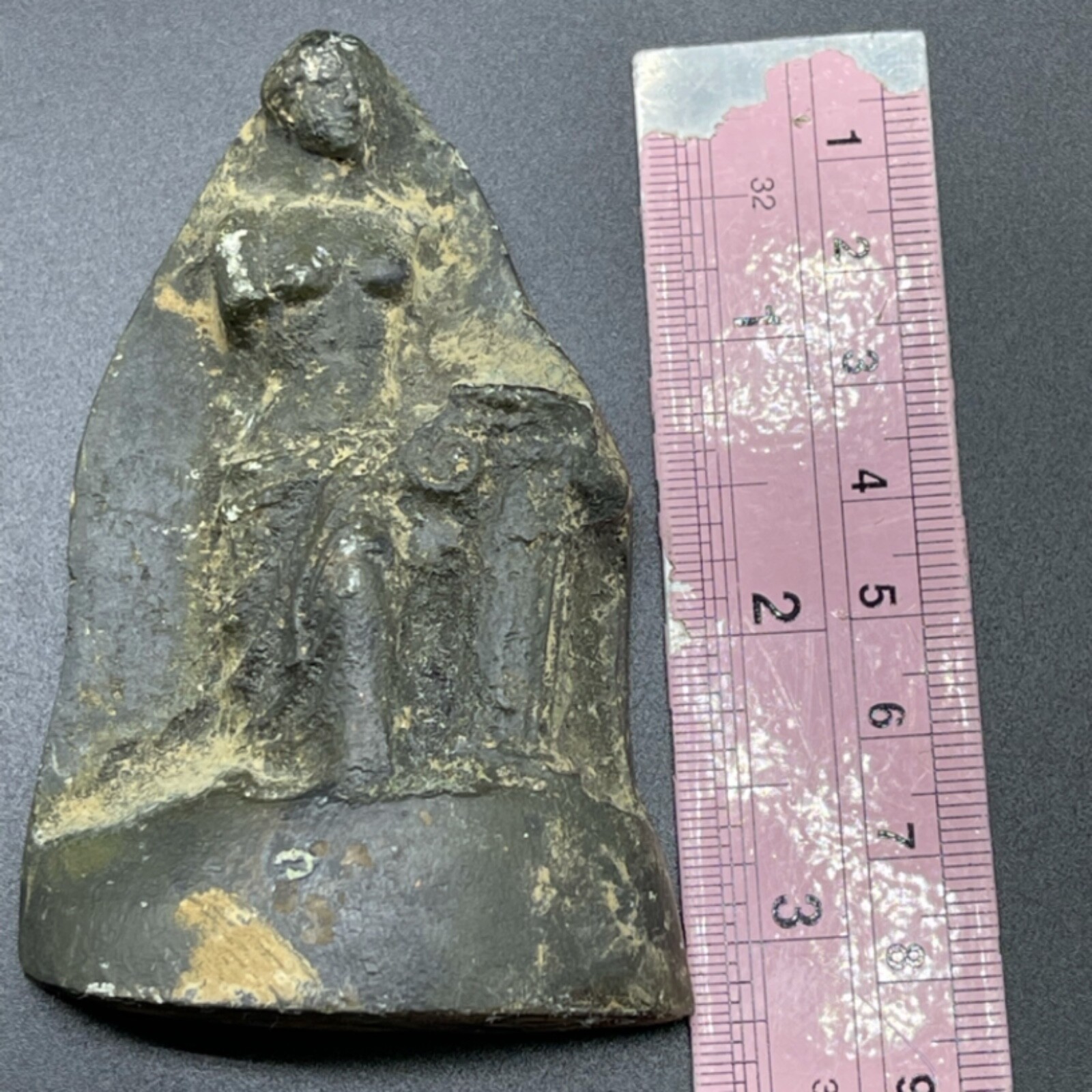 European finds ancient Roman bronze cornice section depicting goddess ...