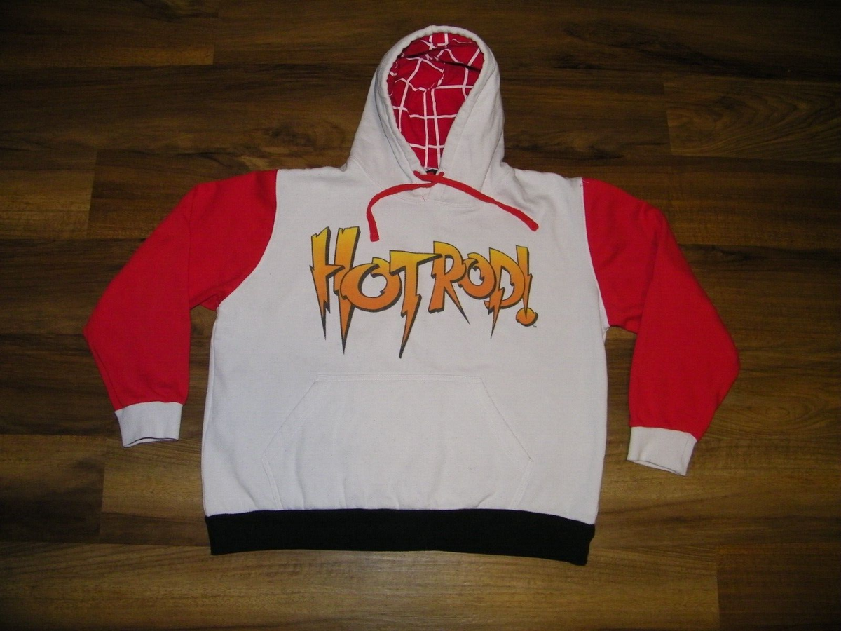 Roddy Piper Hot Rod Logo Hot Rod Hoodie As Worn By Rowdy Roddy Piper