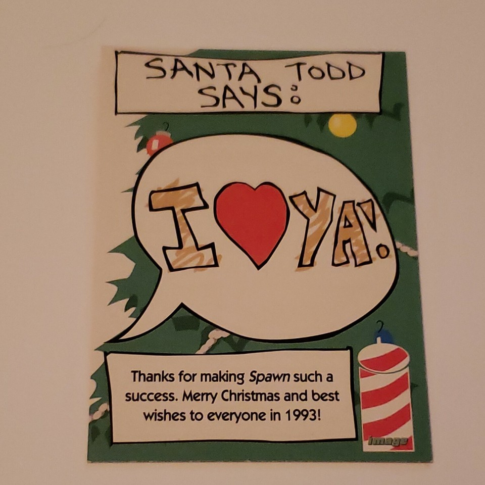 1993 Wizard McFarlane's Santa Todd Spawn Promo Card | eBay