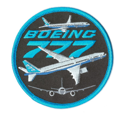 PATCH Boeing 777 Bomber Pilot Jacket sew-on or iron-on large size fabric | eBay