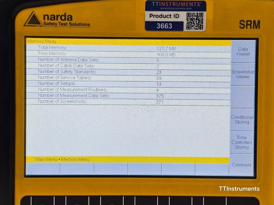 Narda SRM-3006 Selective Radiation Meter 9 kHz-6 GHz 3006/01 | eBay