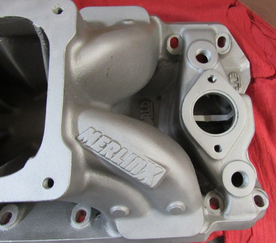 USED MERLIN X BIG BLOCK TALL DECK CHEVY INTAKE WITH NEW FEL-PRO 1275 ...