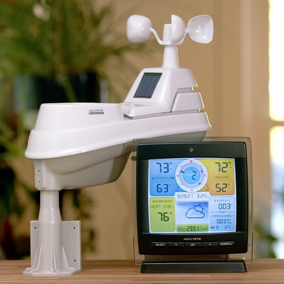CHANEY ACURITE IRIS 5 IN 1 WEATHER STATION W/ COLOR DISPLAY 01528MCB ...