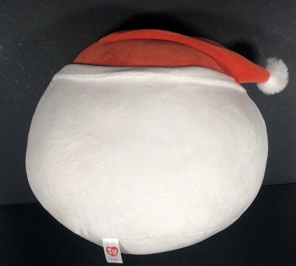 TY Squish-A-Boos Plush - Flurry The Snow Man Surface Washable Ages 3 ...