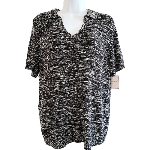 Sag Harbor Short Sleeve V-neck Sweater | eBay