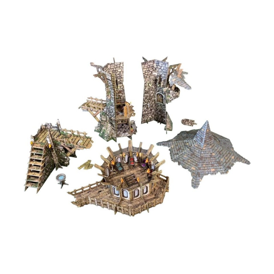 Battle Systems Terrain 28mm Wizard's Tower SW (New) | eBay