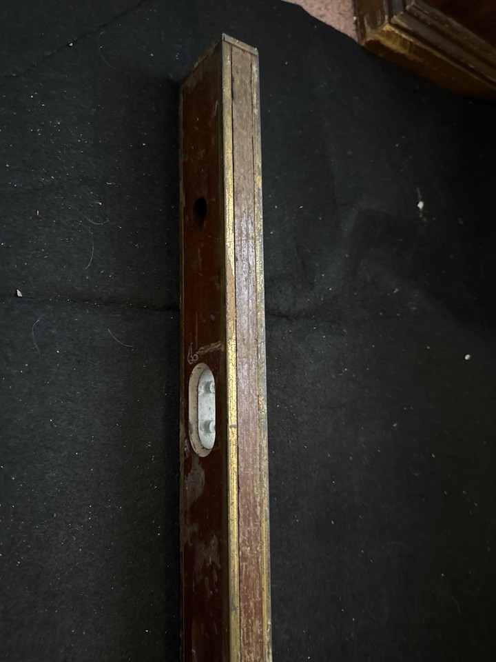 Antique American Level Brass Bound Wood Carpenter’s Level 4ft East ...