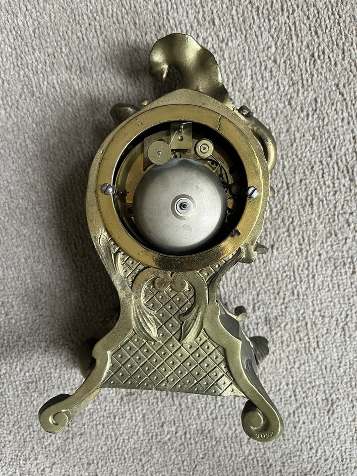 Rococo Pattern French Ormolu Clock | eBay UK