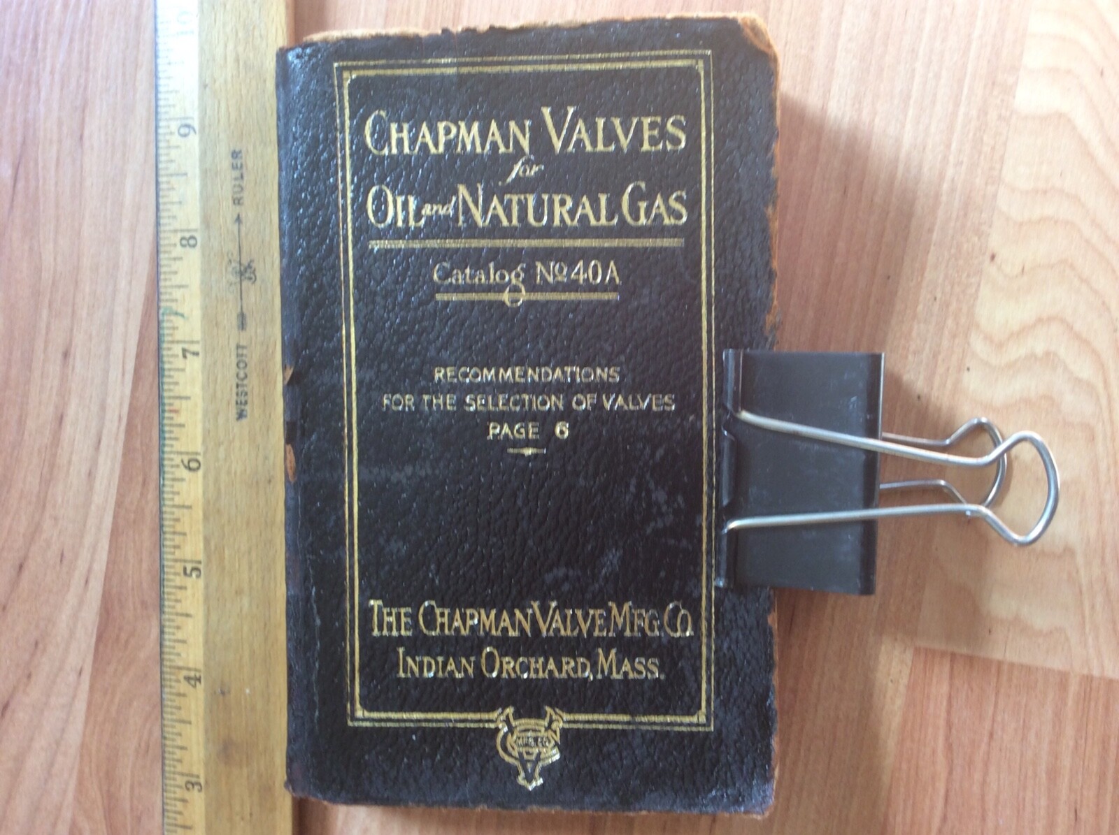 ANTIQUE BOOK 1920 CHAPMAN VALVES MFG. INDIAN ORCHARD, MASS | eBay