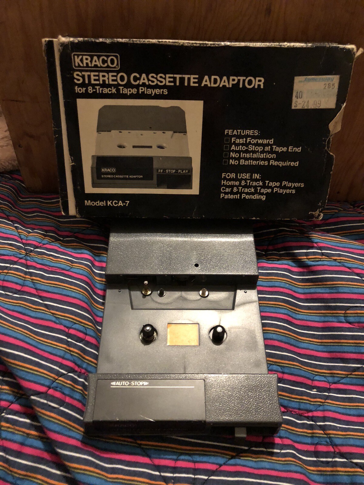 Kraco Stereo Cassette Adapter for 8 Track Tape Players - KCA-7 - Not ...