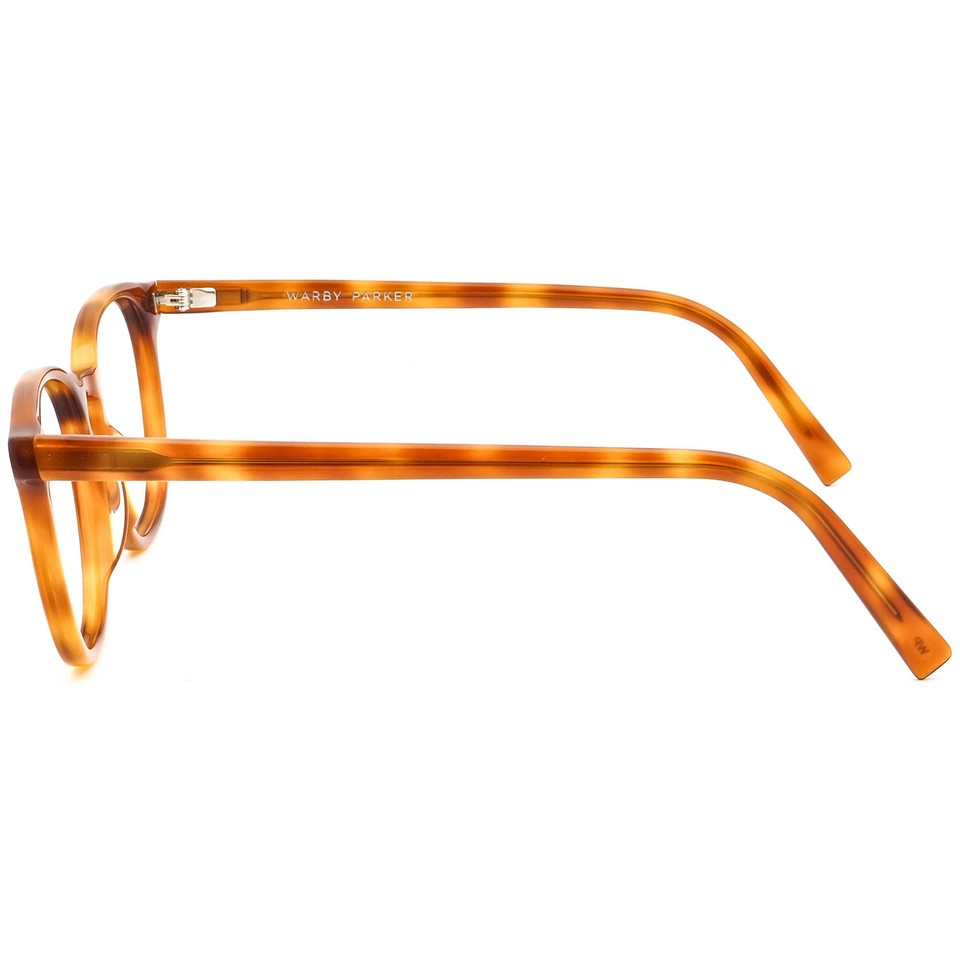 Warby Parker Eyeglasses Carlton W 267 Maple Tortoise Rounded Square 52 ...