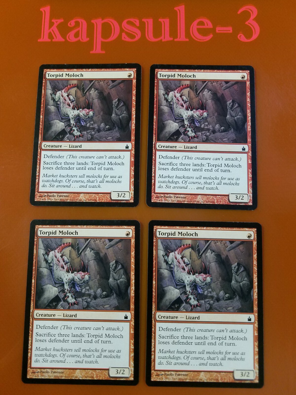 4x Torpid Moloch | Ravnica City of Guilds | MTG Magic Cards | eBay