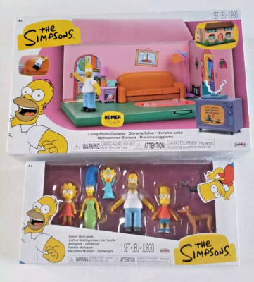 Jakks Pacific The Simpsons Living Room Diorama with 2.5" Figures Set | eBay